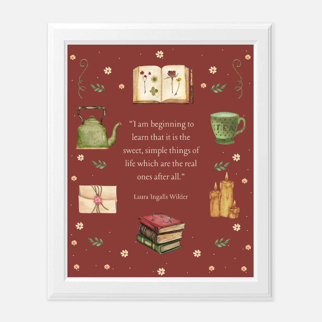 Simple Things: Print 8 x10 – The Besotted Bookworm